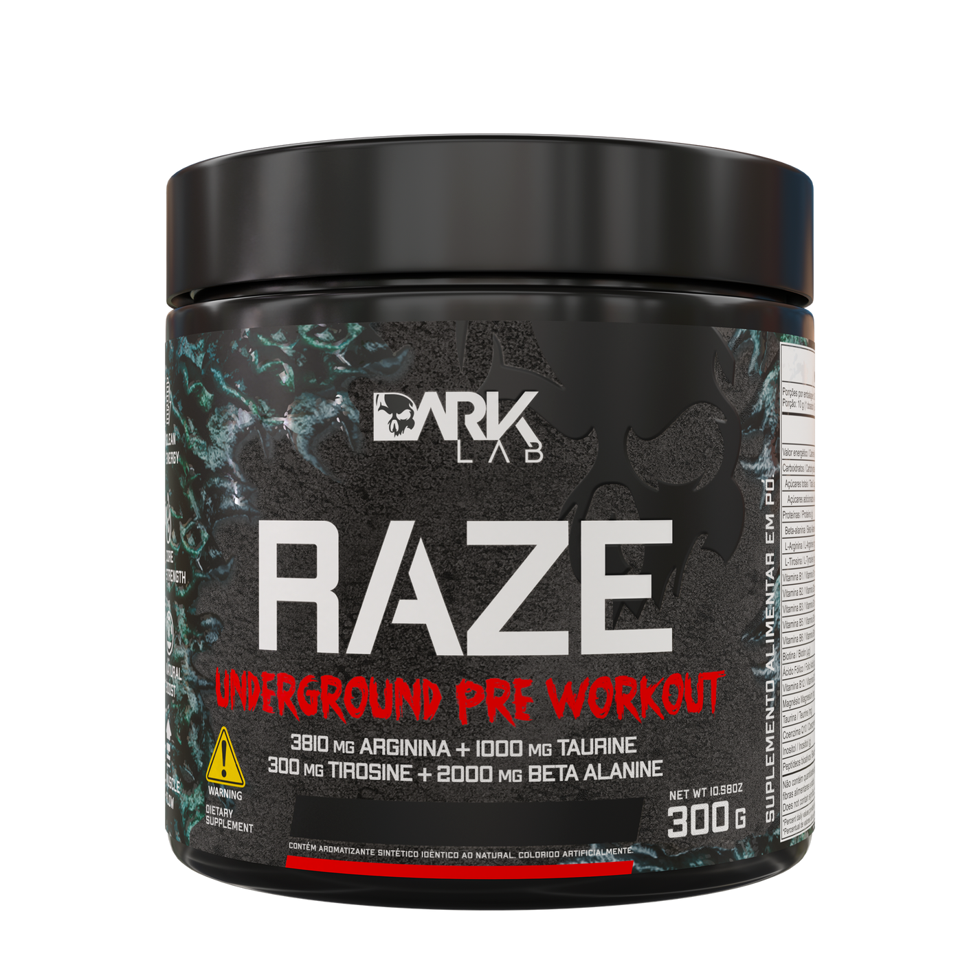 Raze Underground Pre Workout 300g Dark Lab – Dark Lab Suplementos
