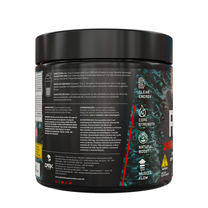 Raze Underground Pre Workout 300g Dark Lab – Dark Lab Suplementos