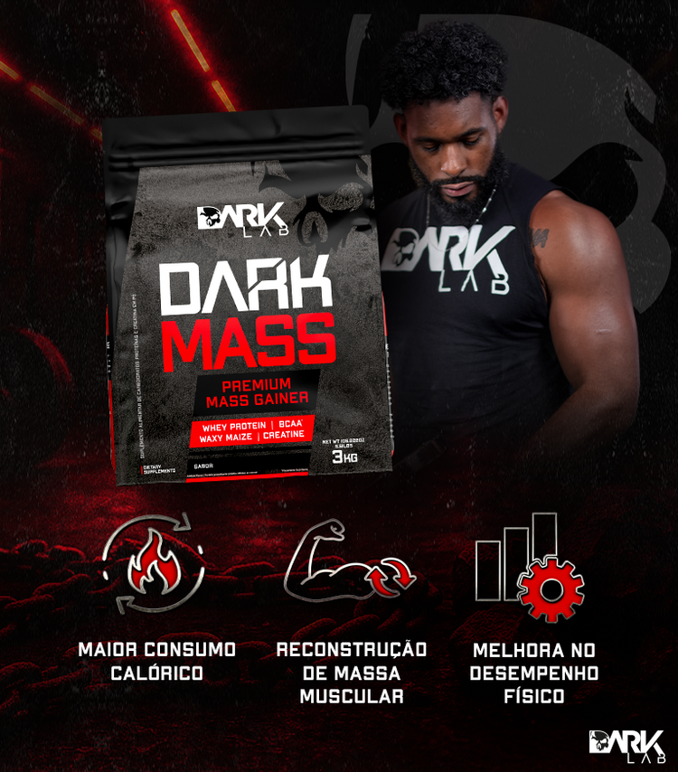 Linha Dark Mass: hipercalórico de qualidade | Dark Lab
